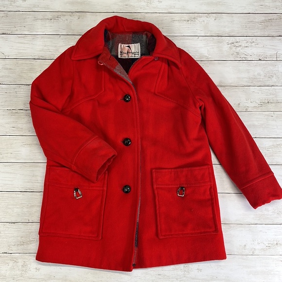 Miss Penguin | Jackets & Coats | Vintage Miss Penguin Wool Pea Coat ...